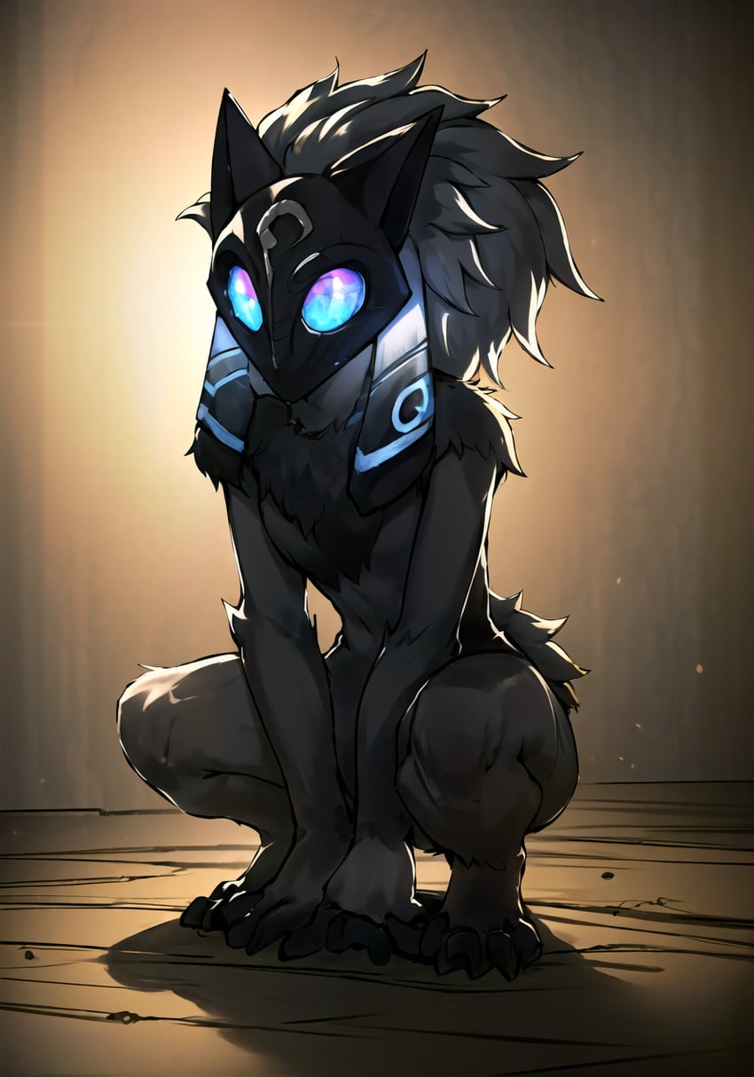 Kindred And Lamb League Of Legends Generated By Aojiroi Aibooru